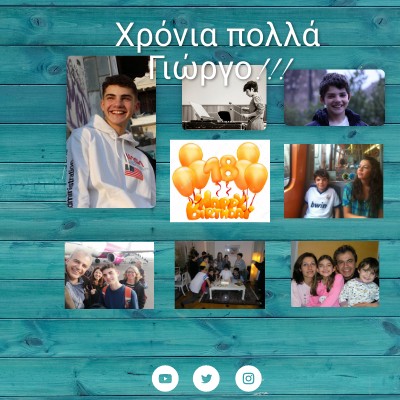 ΧΡΟΝΙΑ ΠΟΛΛΑ ΓΙΩΡΓΟ!!
