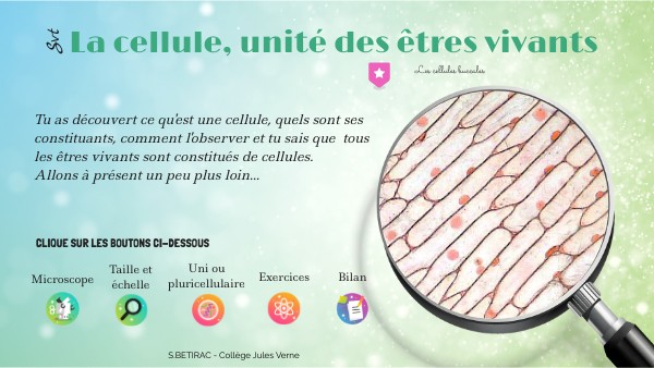 La cellule, unité du vivant | Genially