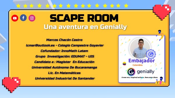 ESCAPE ROOM: Una aventura en Genially | Genially