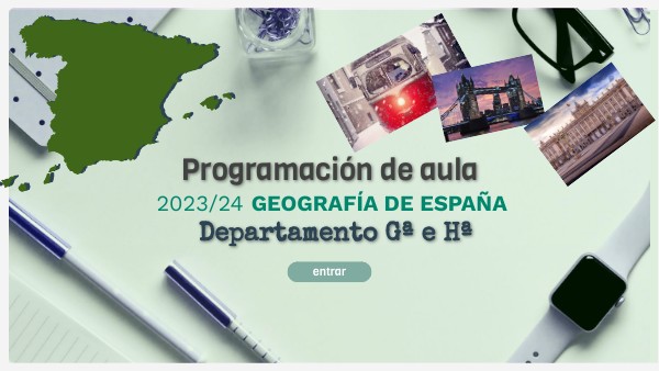 Programación GEOGRAFÍA DE ESPAÑA | Genially