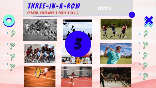 Three-in-a-row: sports | Genially