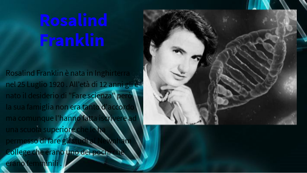 Presentation of ROSALIND FRANKLIN