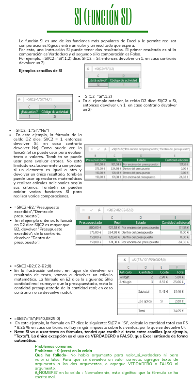 SI (función SI) | Genially