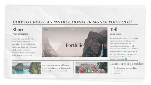 How to Create an Instructional Designer Portfolio - A Tutorial | Genially