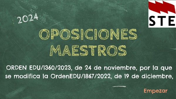 OPOSICIONES MAESTROS 2024