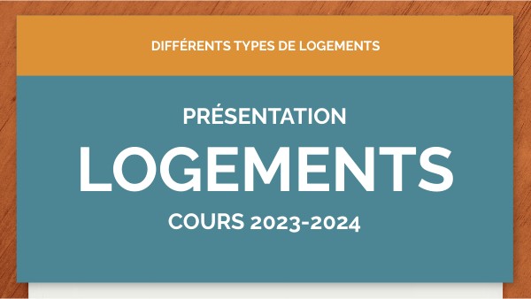 LES LOGEMENTS | Genially