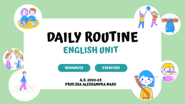 daily routine | Genially