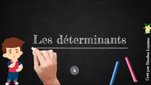 Les déterminants | Genially