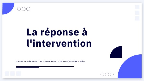 RÀI - Réponse à l'intervention | Genially