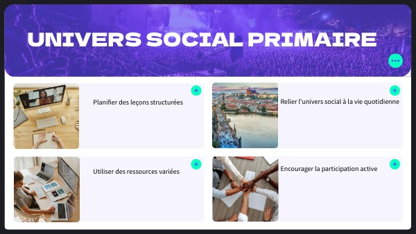 PE - Univers social primaire | Genially