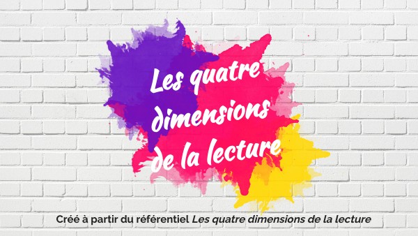 Les quatre dimensions de la lecture | Genially