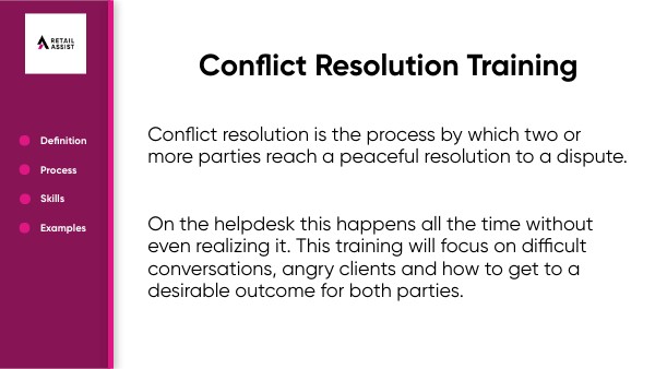Conflict Resolution Training