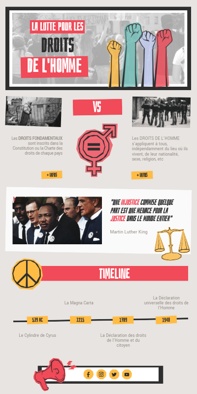 INFOGRAPHIE SUR LES DROITS DE L'HOMME