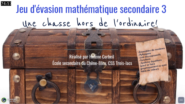 Chrono DÉC 20 Une chasse hors de l'ordinaire! | Genially