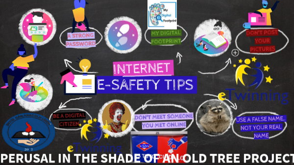 PERUSAL IN THE SHADE OF AN OLD TREE PROJECT E-SAFETY POSTER