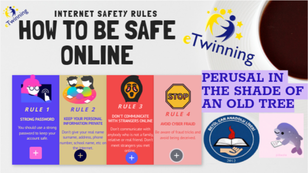 PERUSAL IN THE SHADE OF AN OLD TREE PROJECT E-SAFETY INFOGRAHIC | Genially