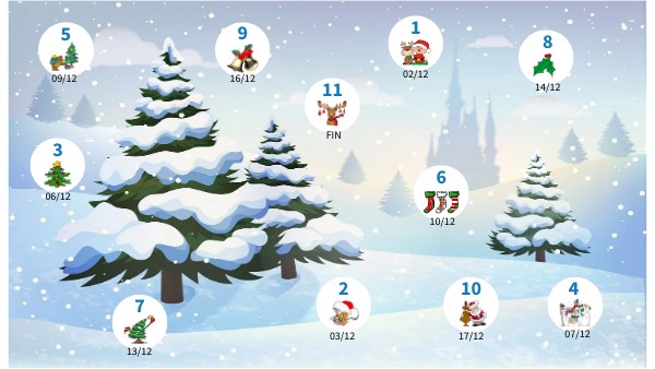 Calendrier décembre non caché | Genially