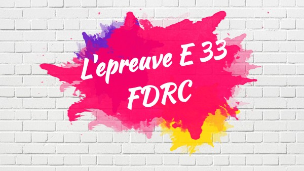 Présentation élève E33 | Genially