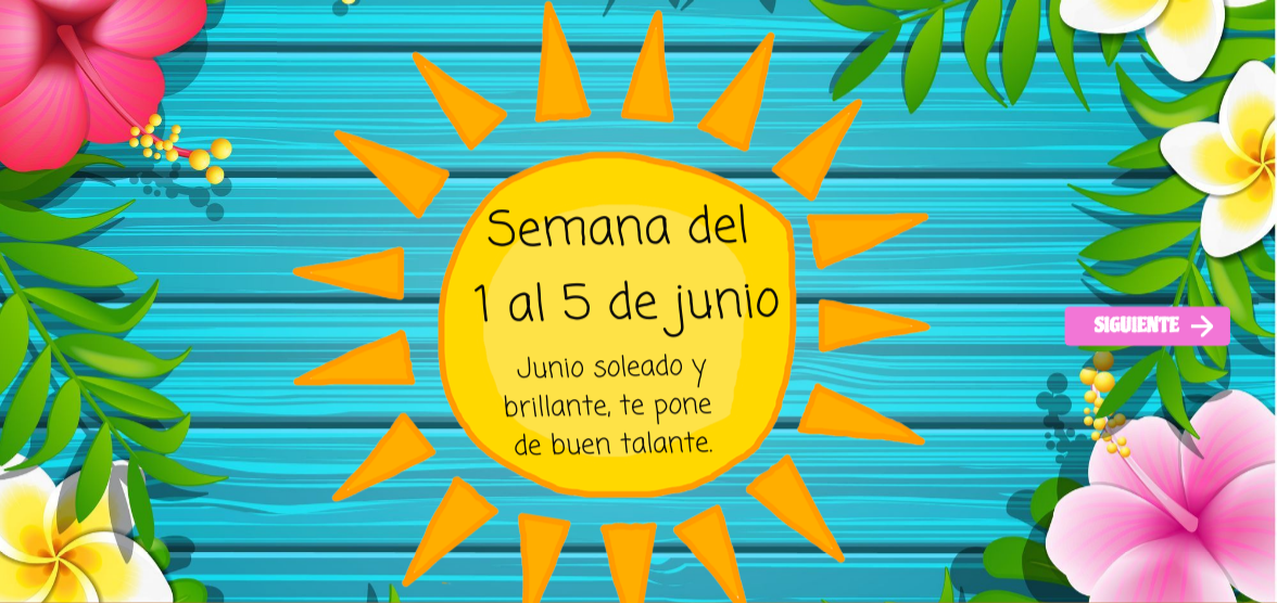 INFANTIL: Semana del 1 al 5 de junio | Genially