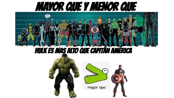 Mayor que y menor que