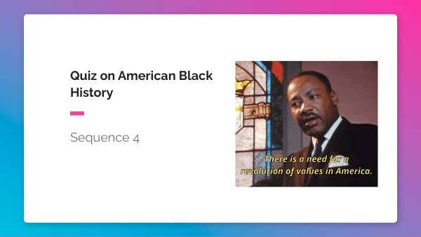 Quiz Black History | Genially