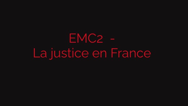 élèves- La JUSTICE EN FRANCE 1