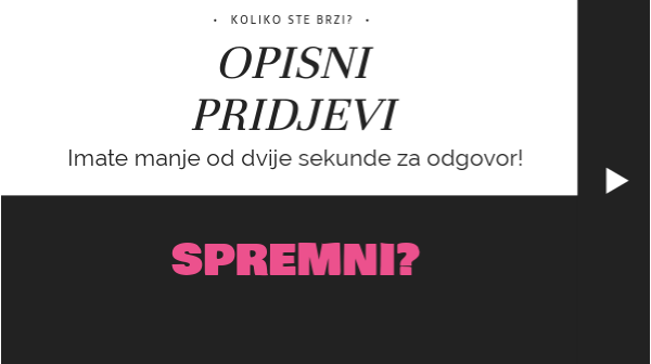 Pridjevi | Genially