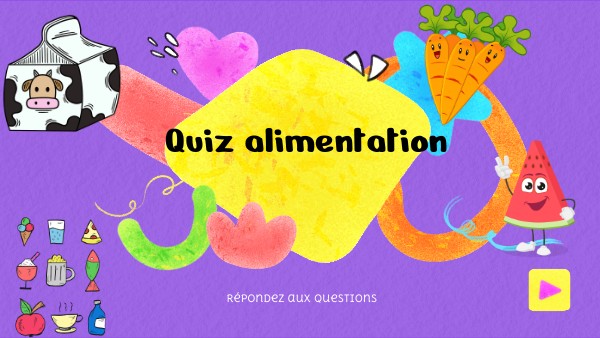 Quiz Alimentation | Genially