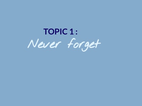 Chapter 1 - Never Forget