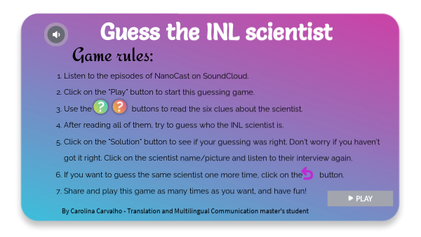 Guessing game - INL scientists