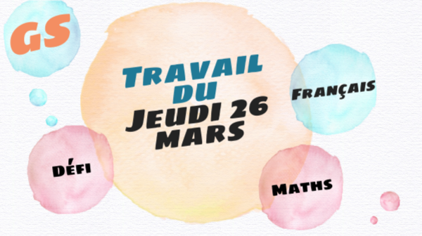 26 mars - GS | Genially