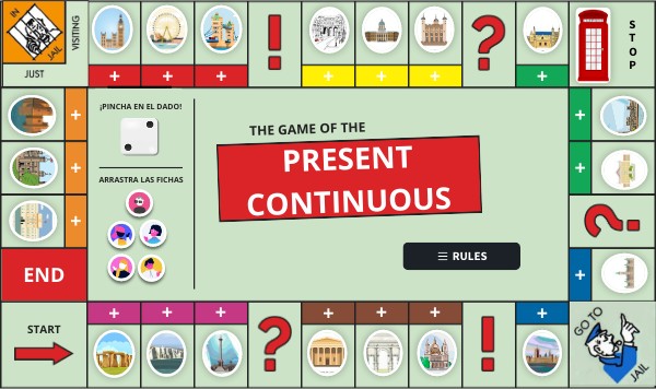 MONOPOLY PRESENT CONTINUOUS | Genially