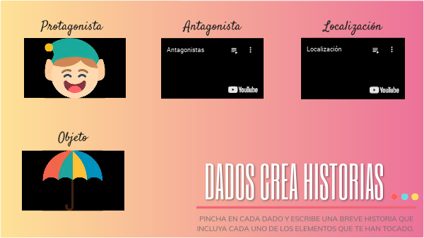 DADOS CREA HISTORIAS | Genially