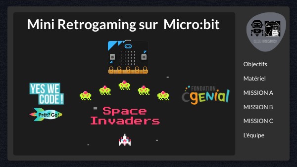 SPACE INVADERS sur Micro:bit