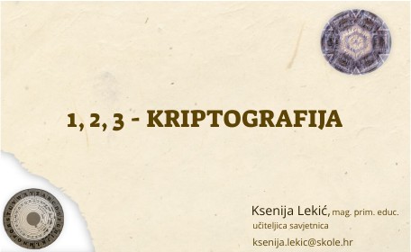 1, 2, 3 - KRIPTOGRAFIJA