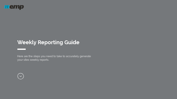 Weekly Reporting Guide | Genially