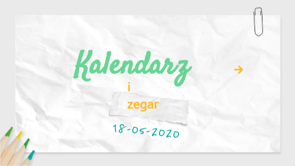 Kalendarz i zegar | Genially