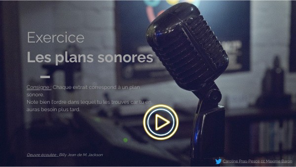 ex plans sonores | Genially