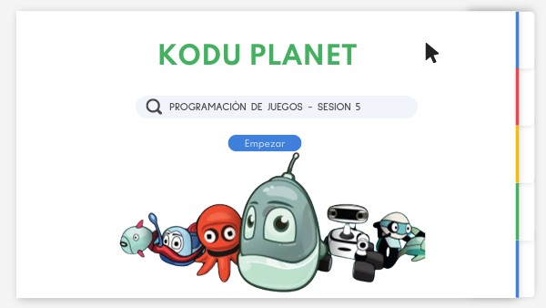 SESION5-KODU PLANET-NIVEL1 | Genially