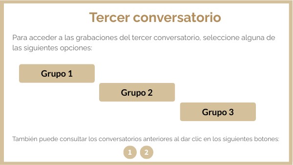 Videos de conversatorio 1 implementación | Genially