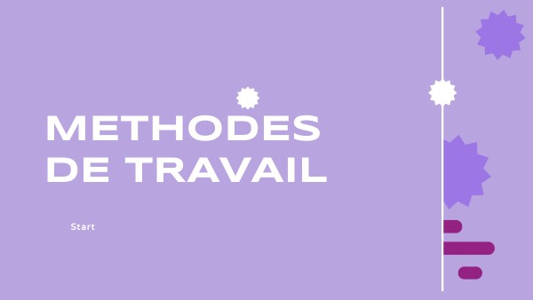 Méthodes de travail | Genially