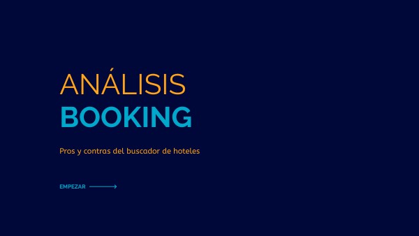 ANÁLISIS BOOKING