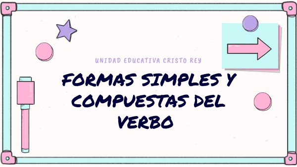 FORMAS SIMPLES Y COMPUESTAS DEL VERBO | Genially