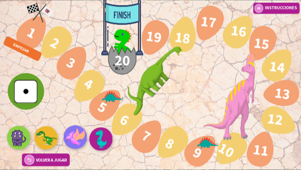 JUEGO DINOS TABLERO | Genially