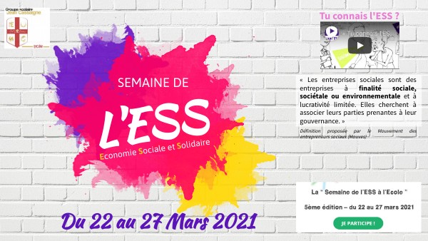 Semaine de l'ESS | Genially