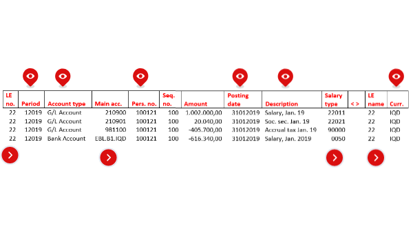 Salary import template