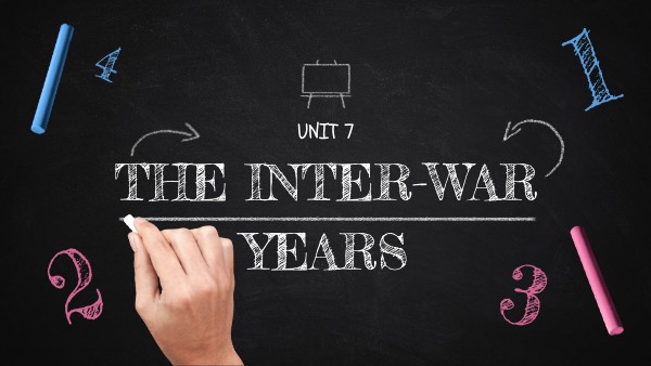 UNIT 7: THE INTER-WAR YEARS | Genially