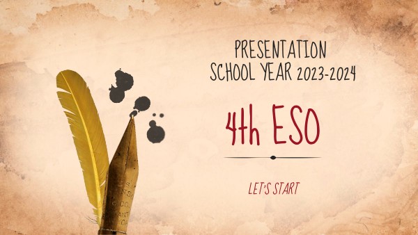 PRESENTATION 4TH ESO