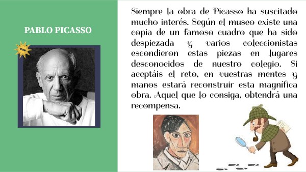 ESCAPE ROOM PICASSO | Genially