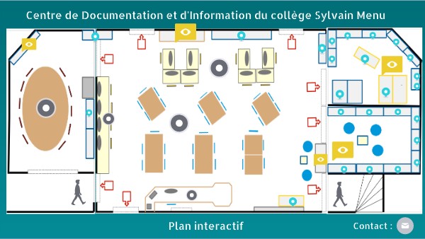 CDI du collège Sylvain Menu : plan interactif | Genially